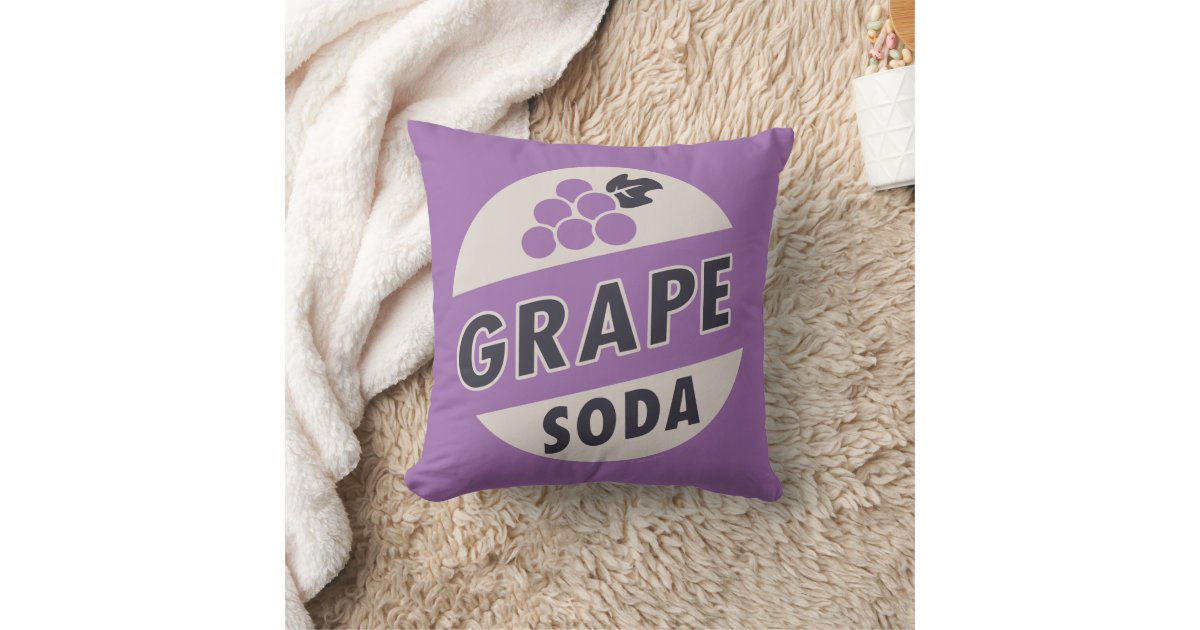 UP | Grape Soda Throw Pillow | Zazzle