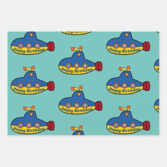 Up-Scope-Submarine Wrapping Paper Sheets | Zazzle