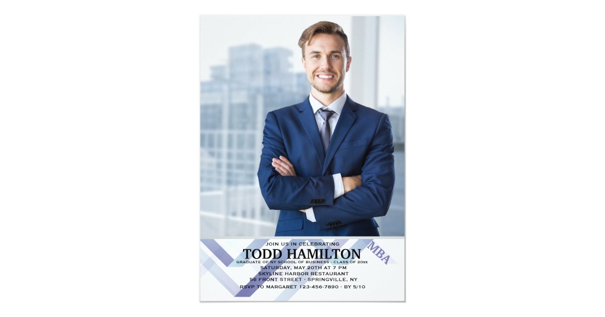 Upbeat Photo Graduation Invitation | Zazzle.com
