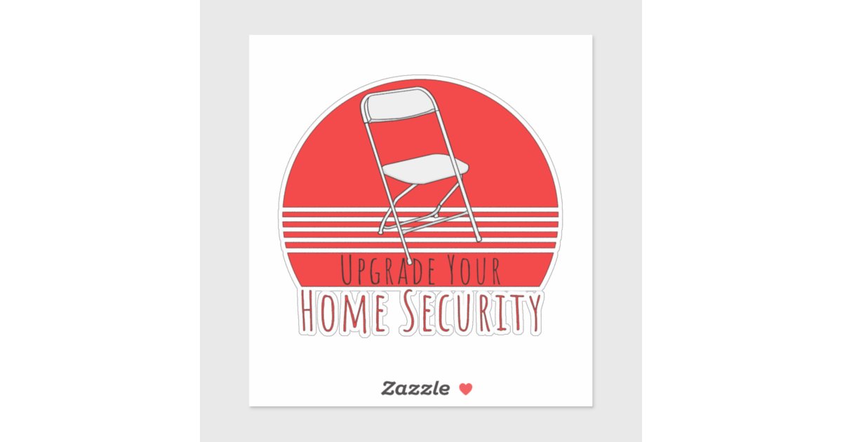 Upgrade Your Home Security Sticker | Zazzle