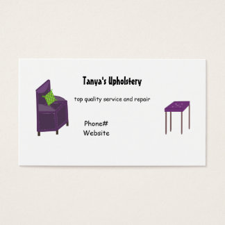 Upholstery Business Cards & Templates | Zazzle