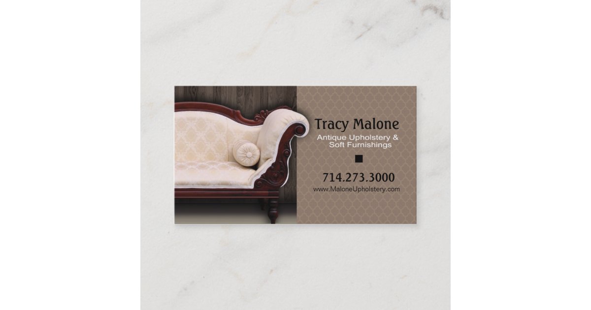 Upholstery Expert, Furniture Designer Business Card | Zazzle