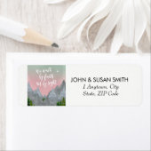uplifting bible quote faith return address labels | Zazzle