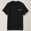 Upload Add Logo Here Staff Crew Mens Black Work T-Shirt | Zazzle