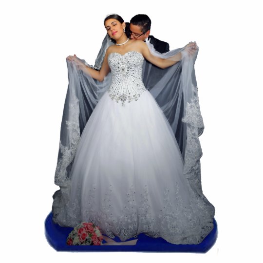 Upload HERE YOUR STANDING Wedding Photo Cut Out | Zazzle.com