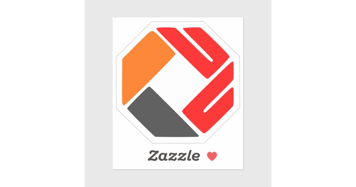 Upload logo sticker | Zazzle