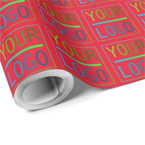Upload logo wrapping paper | Zazzle