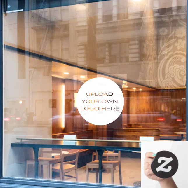 Upload Own Logo Small Business Branding Window Cling | Zazzle