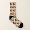 Simple Minimal Custom Logo & Text Business Company Socks | Zazzle