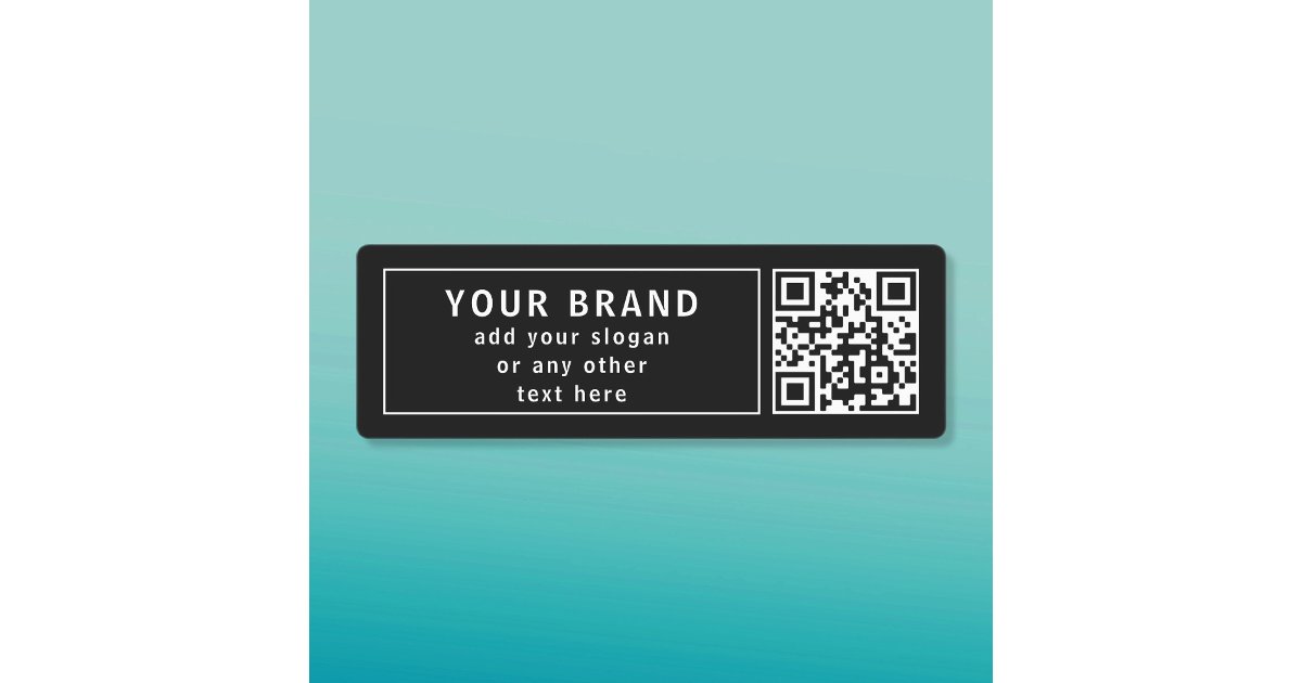 Upload QR code or Logo etc. | Modern Waterproof Labels | Zazzle