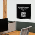 Upload QR code or Logo | Modern Black Wall Decal | Zazzle
