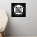 Upload QR code or Logo | Modern Black Wall Decal | Zazzle
