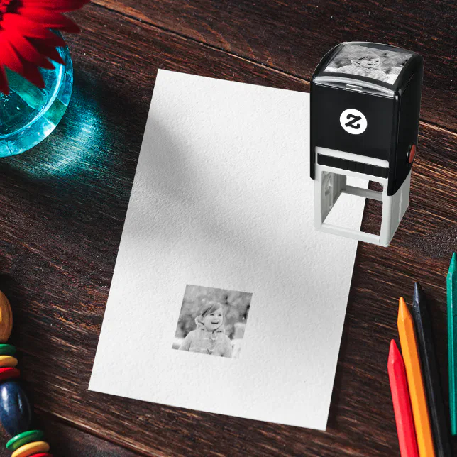 Upload Selfie and Create Custom Personalized Photo Self-inking Stamp ...