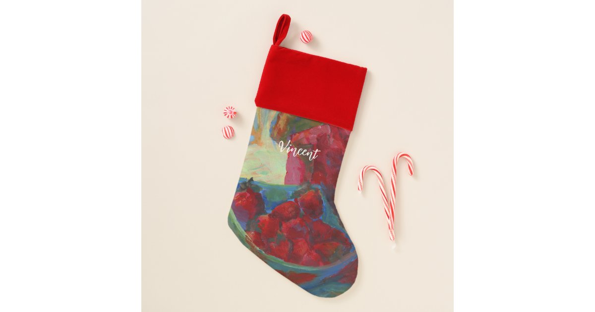 Upload Your Artwork | Turn Custom Painting to Christmas Stocking | Zazzle