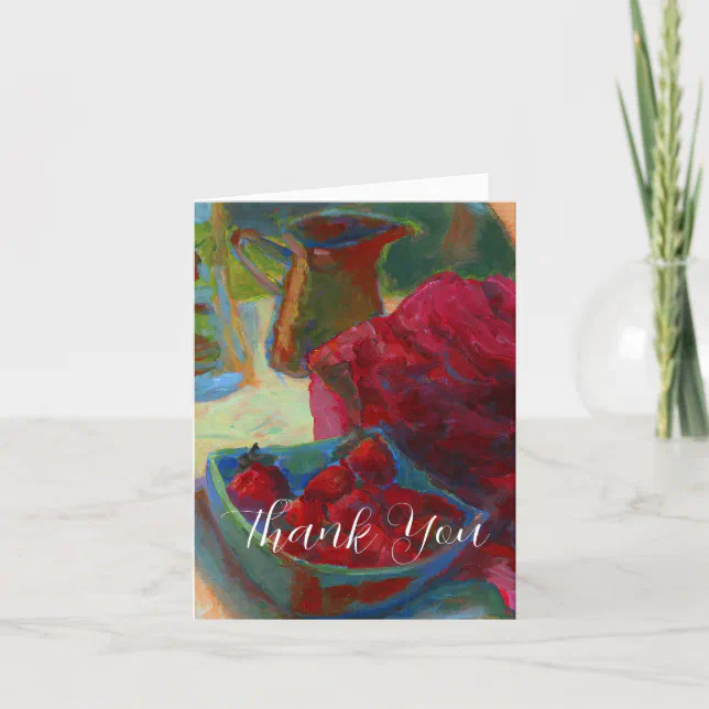 Upload Your Artwork | Turn Custom Painting to Thank You Card | Zazzle