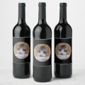 Upload Your Cute Cat Photo Wine Label | Zazzle