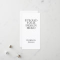Upload Your Design Here 4x8" Menu Card | Zazzle