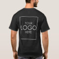 Upload Your Logo For Business Merch Company Design T-Shirt | Zazzle