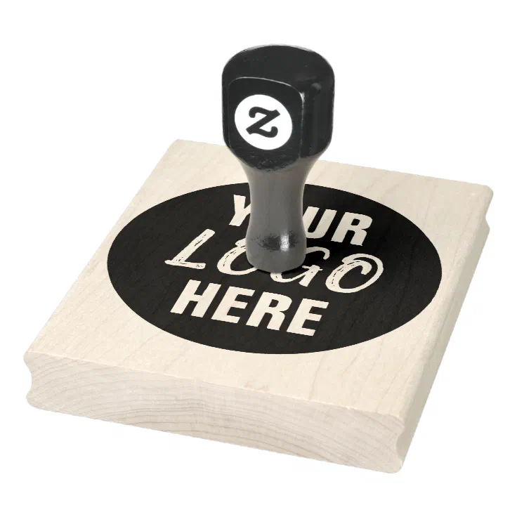 Upload Your Logo Or Image Rubber Stamp | Zazzle