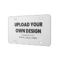 Upload Your Own Design Here | Custom Template License Plate | Zazzle