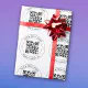 Upload Your Own QR Code & Customizable Text Wrapping Paper | Zazzle