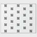 Upload Your Own QR Code | Simple Repeating Pattern Wrapping Paper | Zazzle