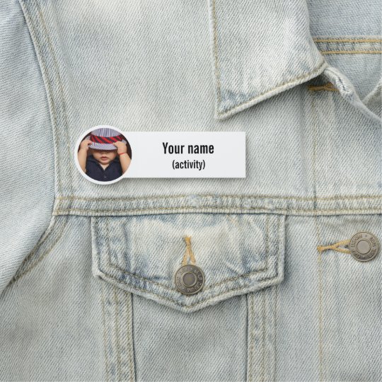 Upload your photo name tag | Zazzle.com