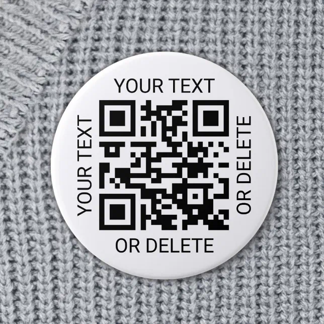 Upload Your QR Code Simple Website or Scan to Pay Button | Zazzle