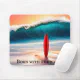 Upright Surfboard With Quote Mouse Pad | Zazzle