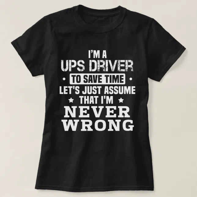 UPS Driver T-Shirt | Zazzle