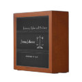 Upscale Black Leather - Lawyer Desk Organizer | Zazzle