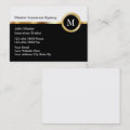 Upscale Insurance Business Cards | Zazzle