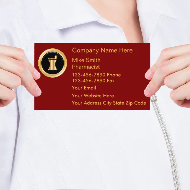 Upscale Pharmacy Business Cards | Zazzle