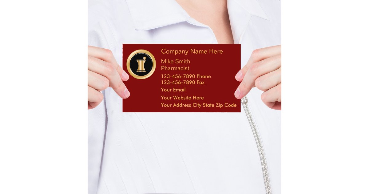 Upscale Pharmacy Business Cards | Zazzle