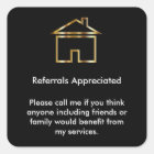 Realtor Referral Appreciation Classic Round Sticker | Zazzle.com