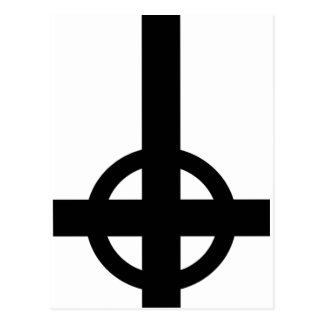 Upside Down Cross Postcards & Postcard Template Designs
