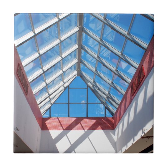 Upward view on the triangular glass roof tile | Zazzle.com