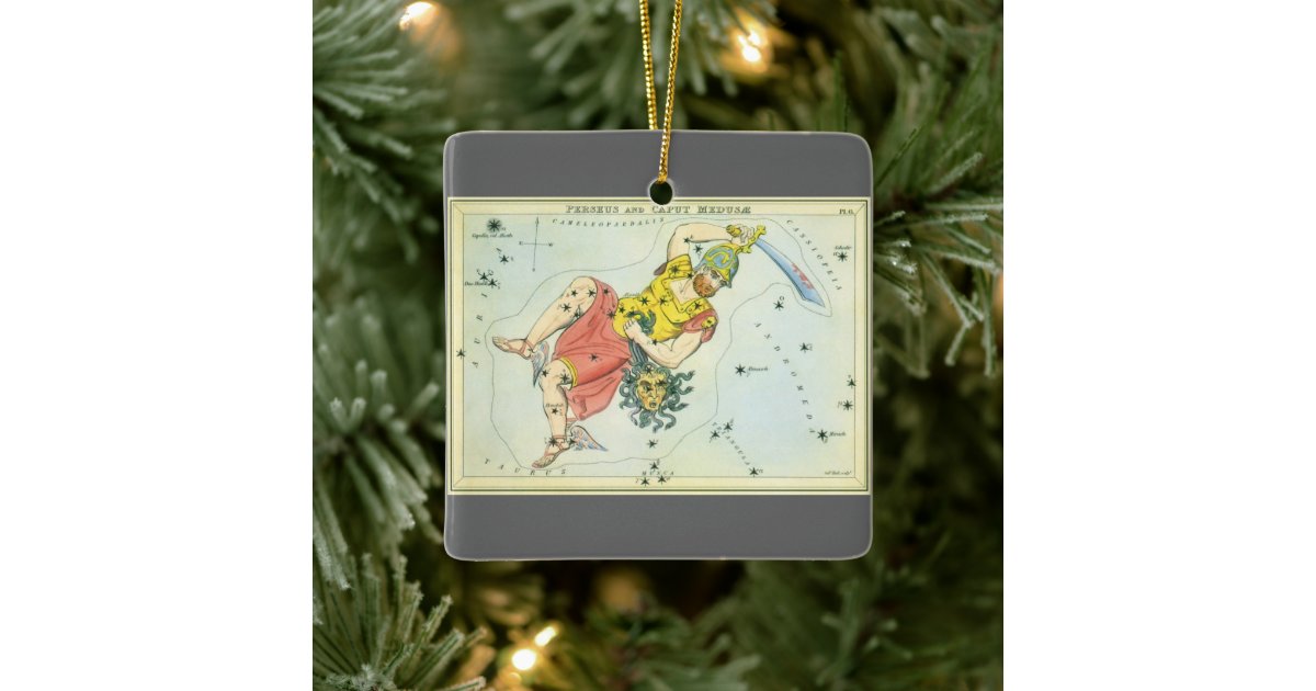 Urania's Mirror, Vintage Astronomy Celestial Map Ceramic Ornament | Zazzle