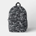 Urban Black Grey Camouflage Camo Printed Backpack | Zazzle