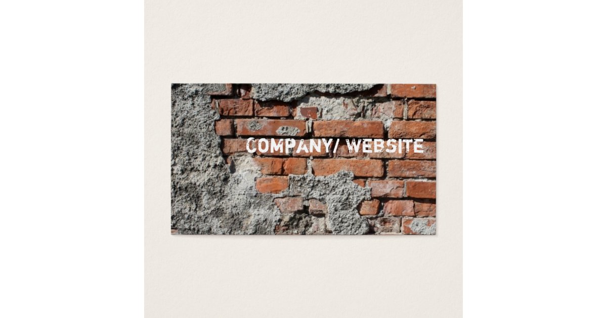 Urban Brick Graffiti Business Card | Zazzle.com