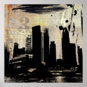 urban cityscape decay poster | Zazzle