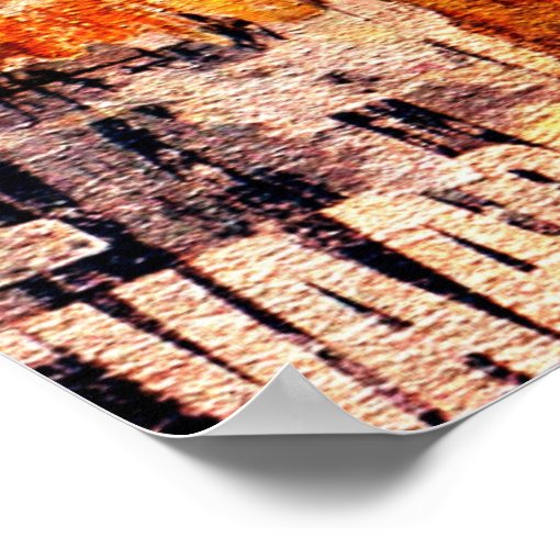 urban decay abstract art poster | Zazzle