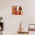 urban decay abstract art poster | Zazzle