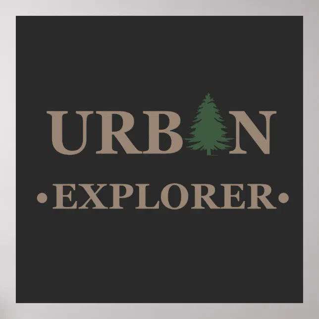 Urban explorer poster | Zazzle