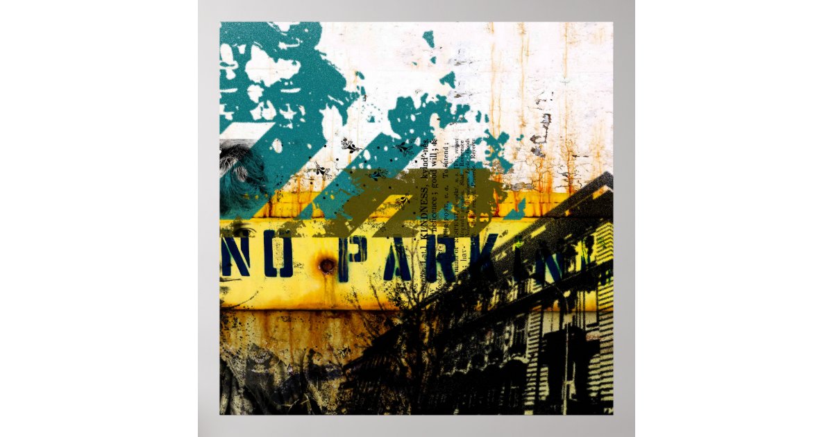 urban graffiti decay poster | Zazzle