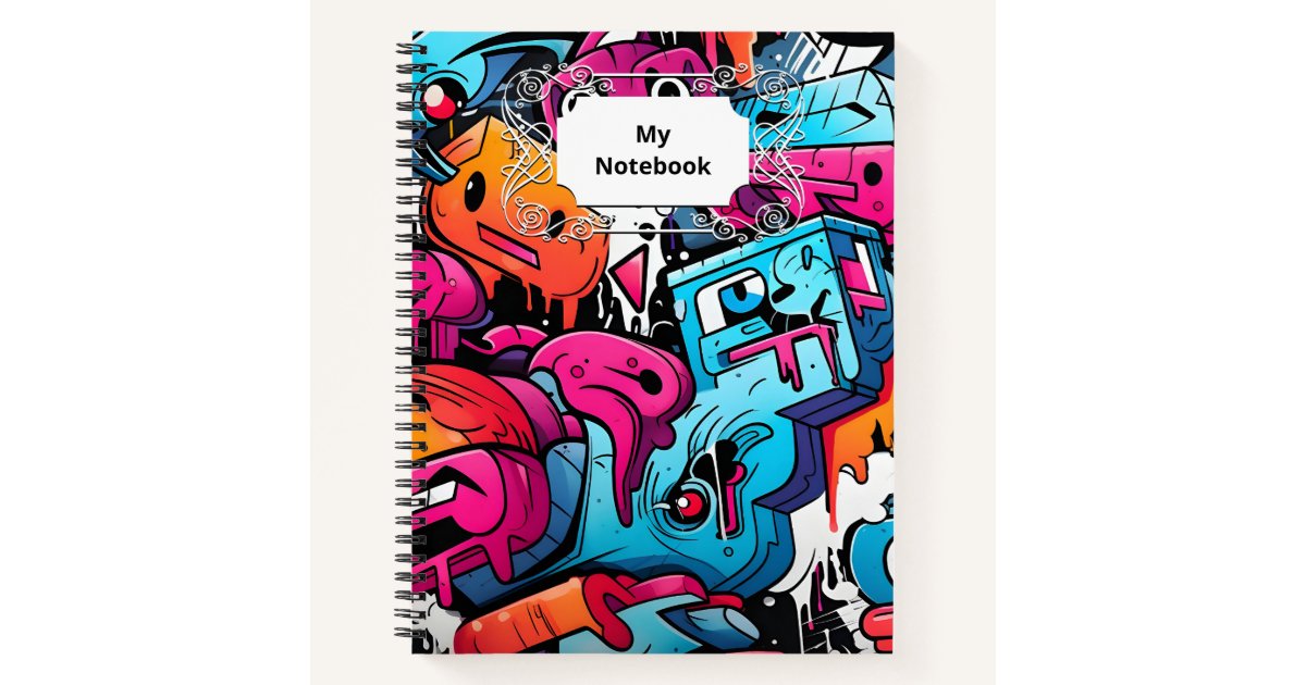 Urban Graffiti Street Art Splash Notebook | Zazzle