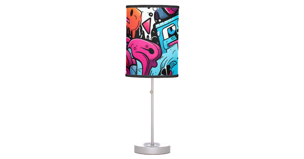 Urban Graffiti Street Art Splash Table Lamp | Zazzle