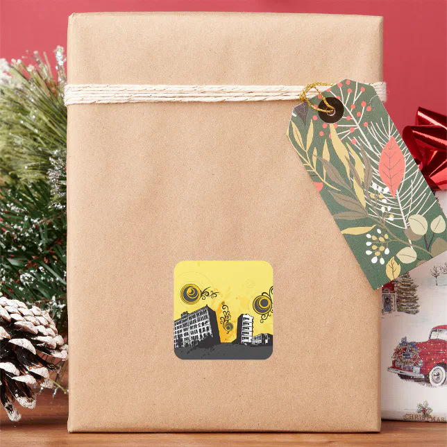 Urban Scene Stickers | Zazzle