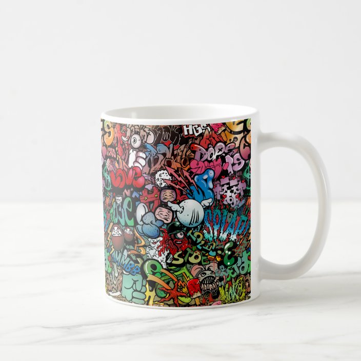 Urban street art Graffiti characters pattern Coffee Mug | Zazzle.com
