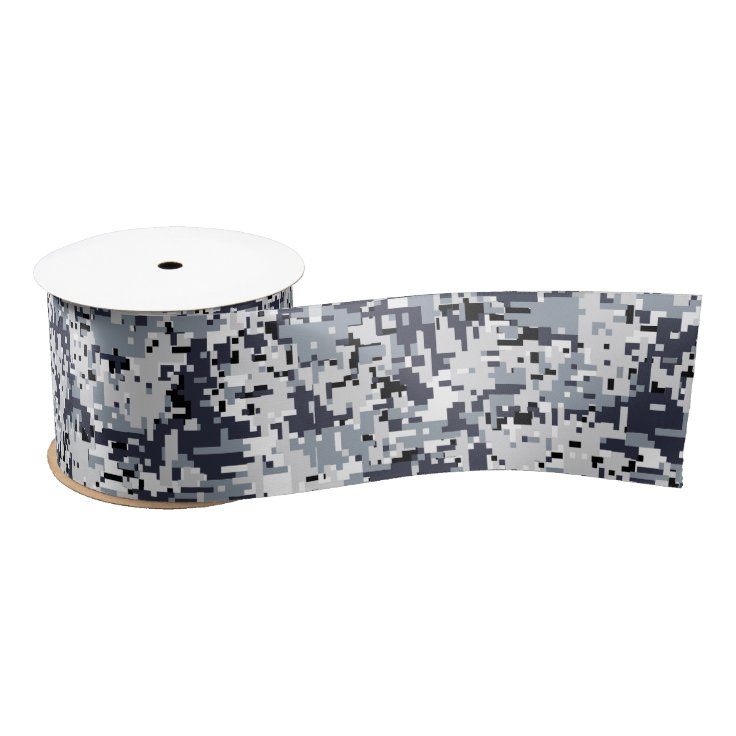 Urban Style Digital Camouflage Decor Satin Ribbon | Zazzle